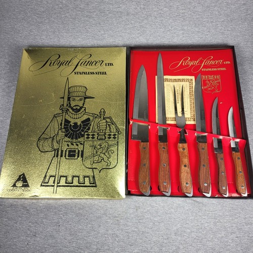 Vintage Royal Lancer Stainless Steel Knife Set in Original Box | eBay