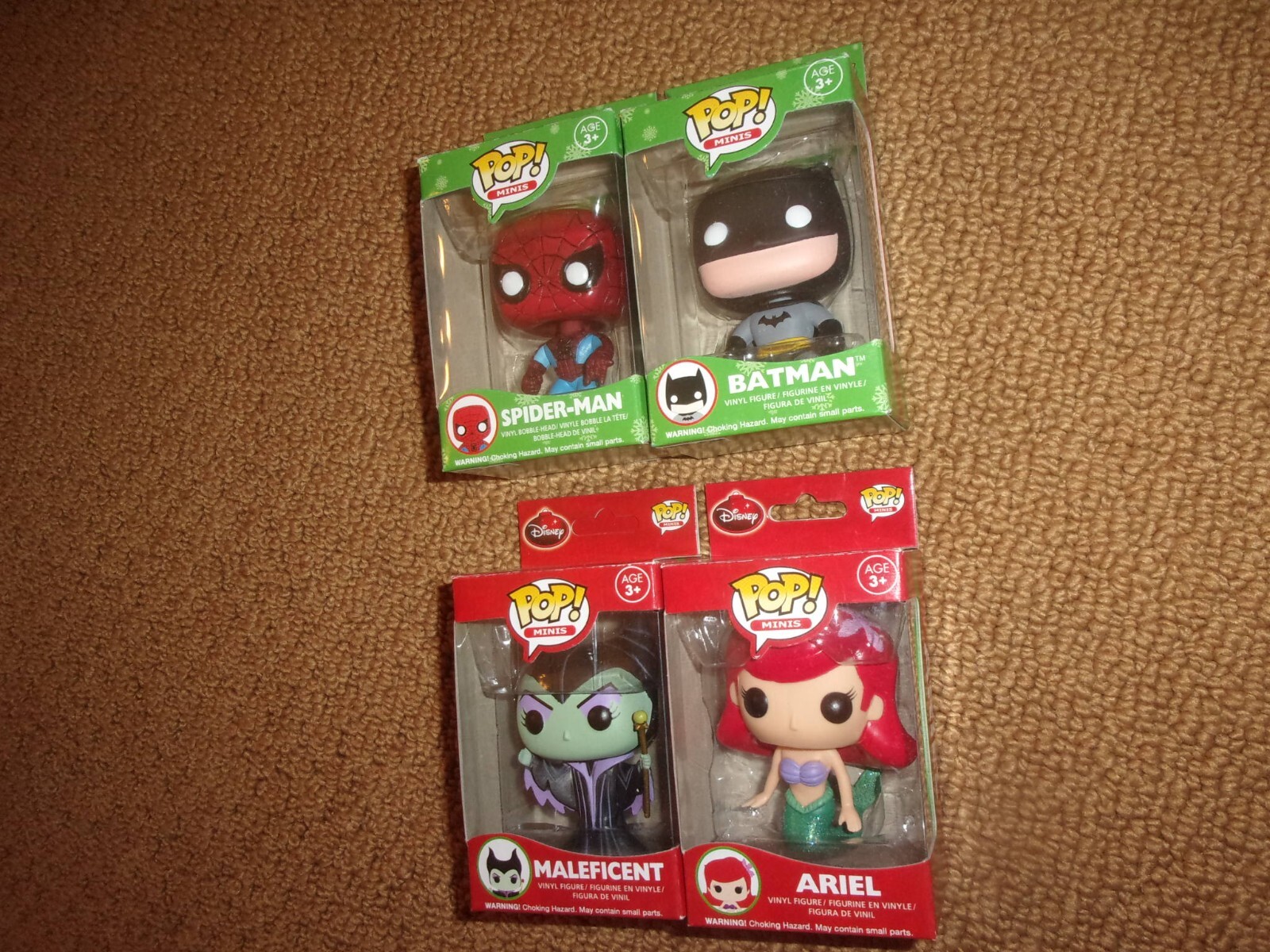 Funko POP! MINIS, Maleficent, Batman, Spider-Man, Ariel Target ...