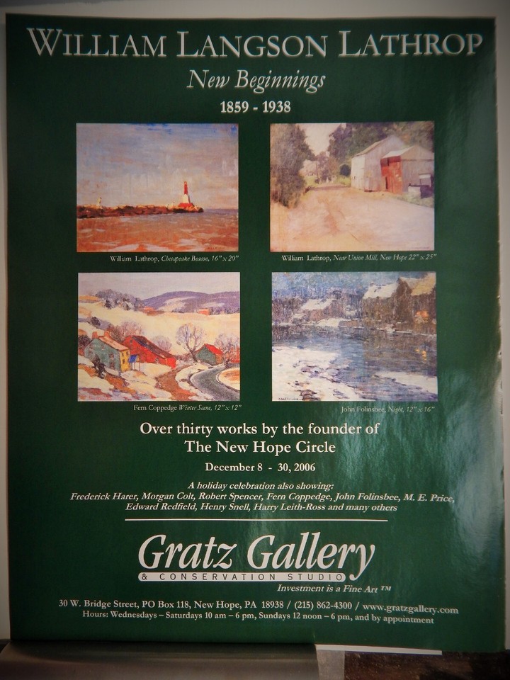 ROBERT WOOD / WILLIAM LANGSON LATHROP ART PIECES VTG ORIG 2006 ...