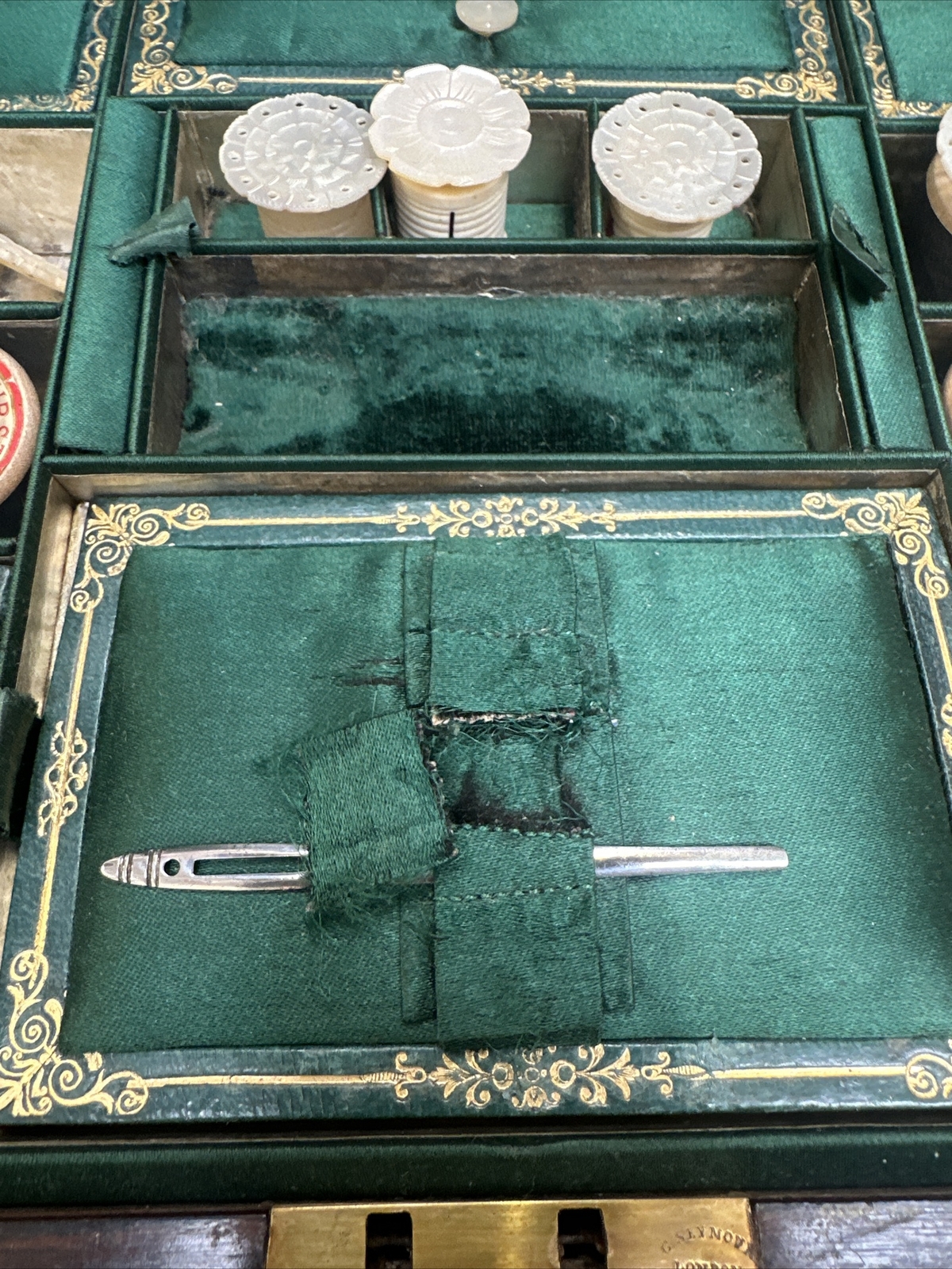 Antique Victorian Coromandel Sewing Box | eBay