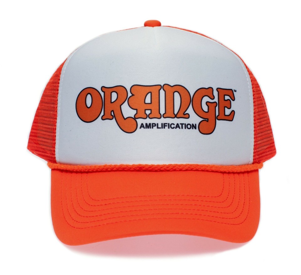 Orange Amplifier Hat Trucker Cap Amp Amplification Unisex Snapback Cap ...