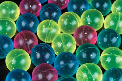 144 GLITTER 27MM SUPERBALLS, HIGH BOUNCE, BOUNCY BALL BALLS, SUPER FAST ...