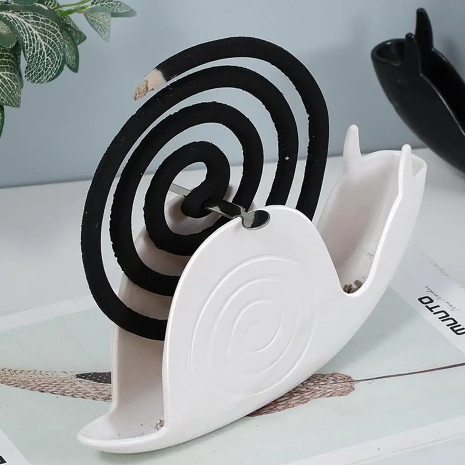 White Black Mosquito Coil Tray Ash Storage Rack Home Bedroom Decoration ...