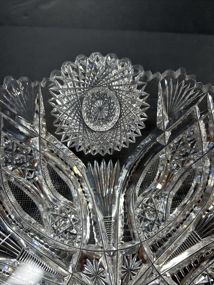 Kelly & Steinman ABP American Brilliant Cut Glass Windsor Pattern 11 ...