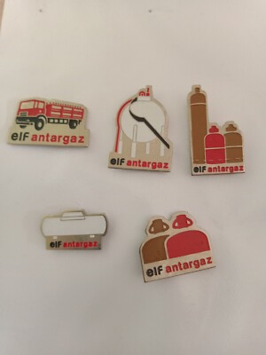 Lot de 5 pin´s - ELF ANTARGAZ - camion, bonbonnes, bouteilles de gaz | eBay