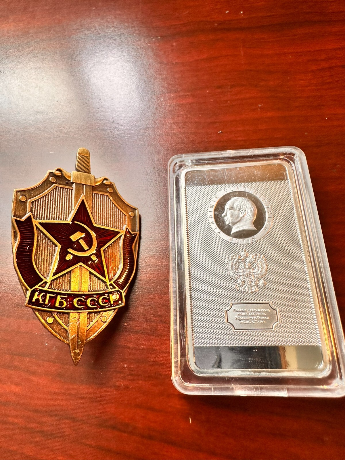 2 Set 2000 Vladimir Putin President Ingratiation 999 Silver Bar & KGB ...