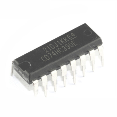 10pcs CD74HC390E 74HC390 DIP-16 High-Speed CMOS Logic Dual Decade ...