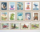 Digital Set of 14 Kids posters, Kids room prints | JPG 300 DPI ...