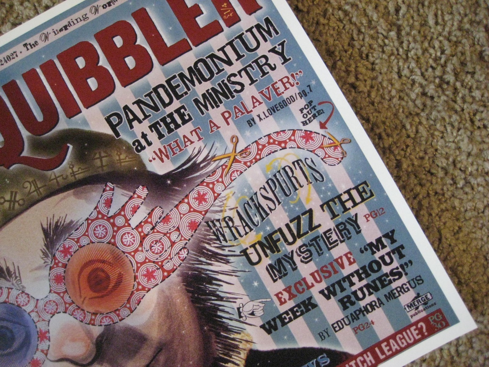 Harry Potter The Quibbler 11" x 16" Collector's Movie Poster | eBay