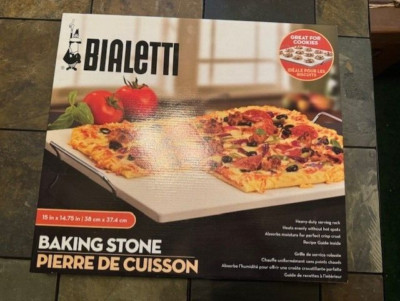 Bialleti: Baking Stone W/RACK 15" x 14.75" [New] (Ceramic) PIZZA ...