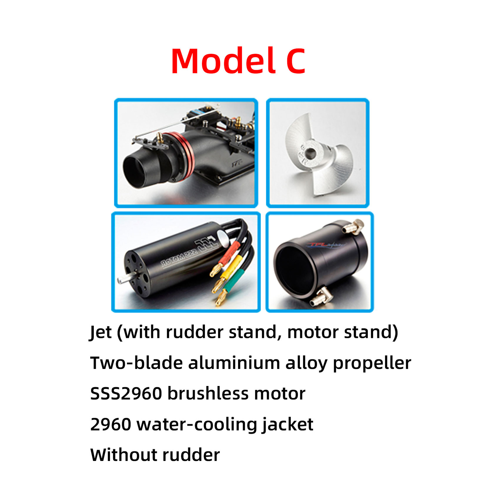 RC Boat B54253 Water jet thruster jet pump drive remote control refit ...