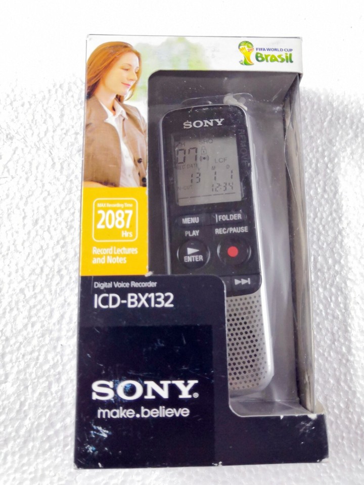 New Sony ICD-BX132 Digital Voice Recorder 2000 Hours Recording Time | eBay