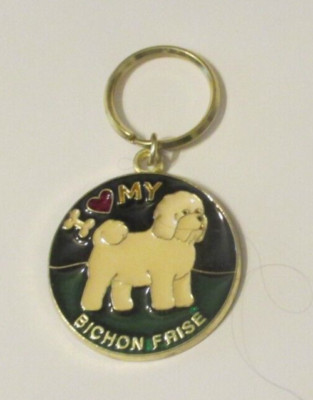 I LOVE MY BICHON FRISE KEYCHAIN (DOG SUNCATCHER KEYCHAIN) | eBay