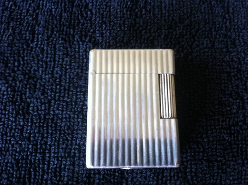 Briquet ST Dupont en métal argenté à décor STRIES VERTICALES | eBay