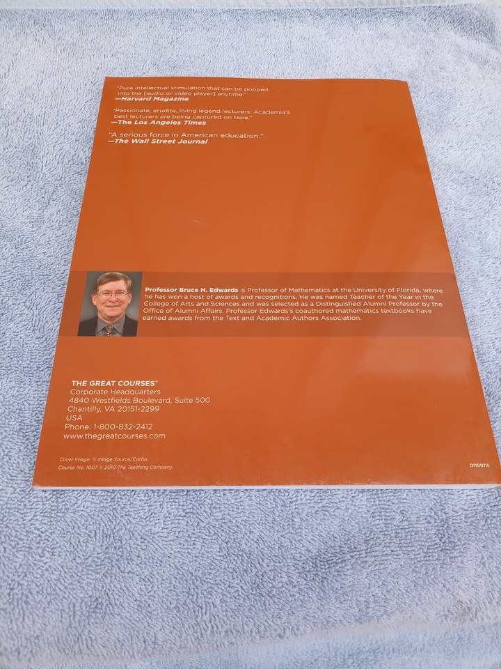 The Great Courses Understanding Calculus Course Workbook ONLY VG Cnd ...