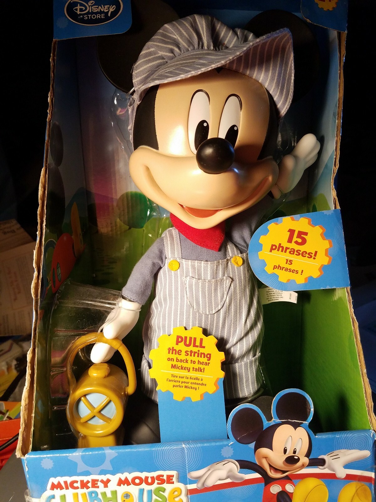 Disney Store Mickey Mouse Clubhouse Talking Train Conductor Mickey New ...