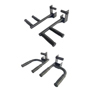 2 Pieces Fitness Dip Bar Attachment Double Handles Exercise Dip Grip ...