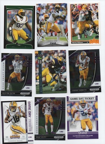 LOUISIANA STATE UNIVERSITY TIGERS LSU 100 CARD FOOTBALL LOT 71 ...