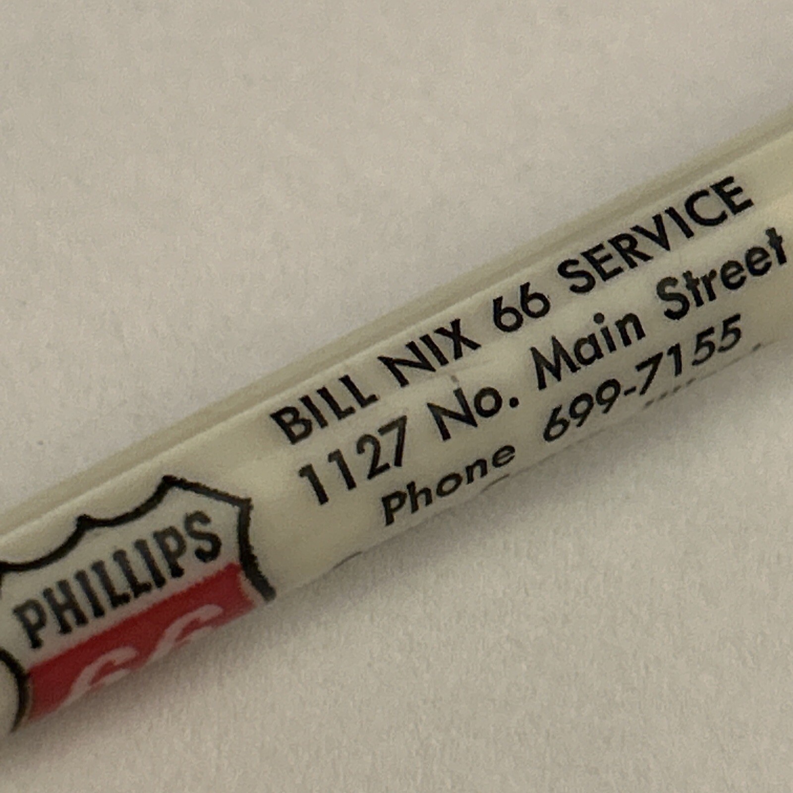VTG Ballpoint Pen Bill Nix Phillips 66 Service Gas Oil Creve Coeur ...