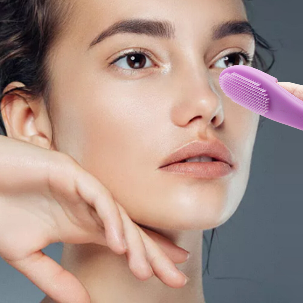 Finger Scrubber Manual Facial Cleansing Brush Exfoliating Silicone | eBay