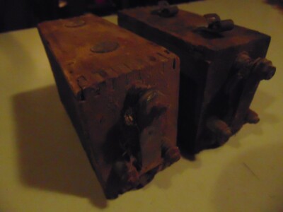 2 Vintage Model T / Model A Battery Wood Box Ignition Coil Boxes | eBay