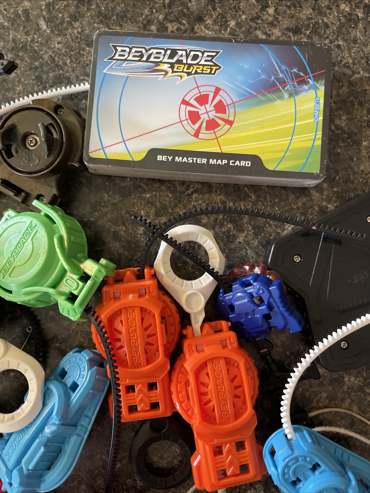 Beyblade Spin Toys HUGE Lot Of 40 Plus Beyblades & Accessories 100 ...