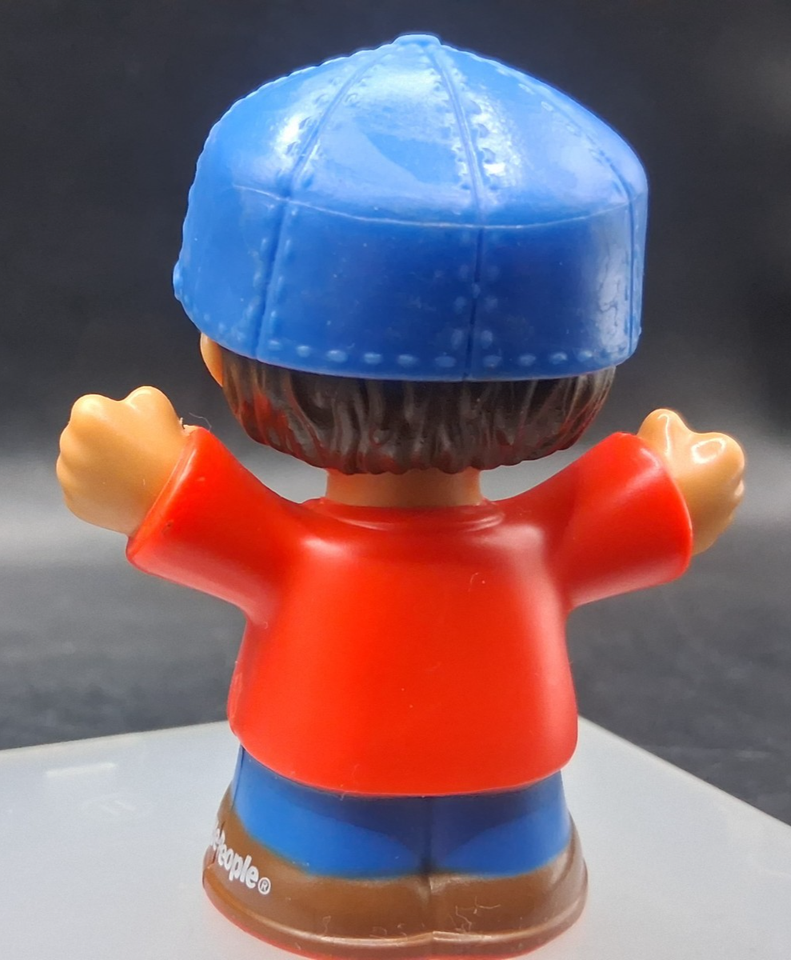 Mattel Little People 2016 Caucasian Boy Bus Driver w/ Bus Cap & STOP ...