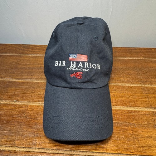 Bar Harbor Maine Lobster American Flag Embroidered Baseball Cap ...