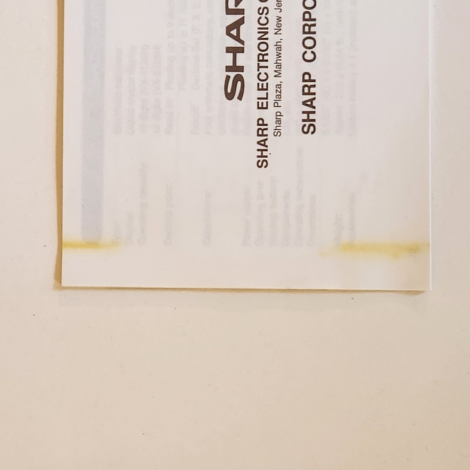 Vintage Sharp VX-2126H Calculator 12-Digit Twin Power COMPET GT MU Key ...