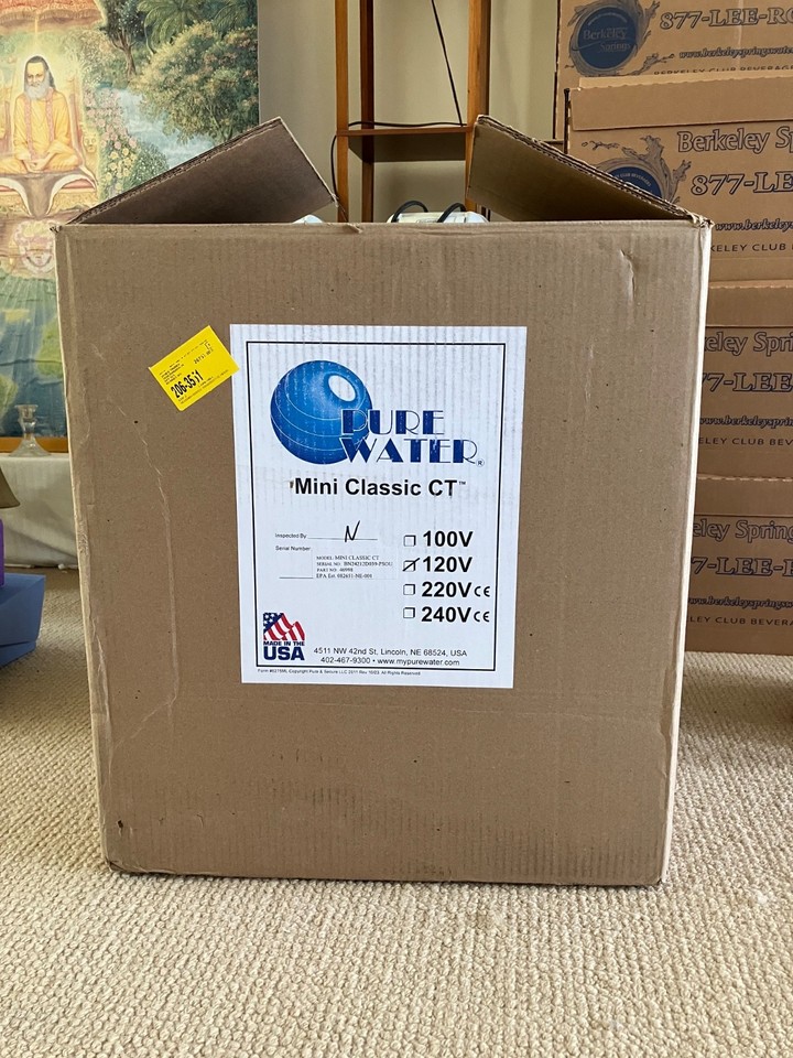 PURE WATER Mini Classic CT Water Distiller Steam Purifier Stainless ...