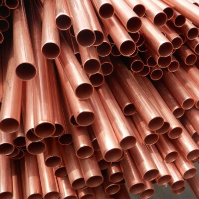 99.9% Pure Copper Tube Copper Pipe Length 250mm = 9.85" Inch Select ...