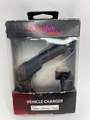Rocketfish Mobile Vehicle Charger RF-A4M55 for iPhone 3 4 ipod nano ...