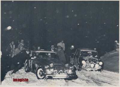 Auto Image: 1965 RAC Rally Austin-Healey 3000, Makinen. Mini-Cooper ...