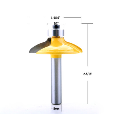 1PCS 8mm Shank Ogee Euro Style Door Front Edging Router Bit | eBay