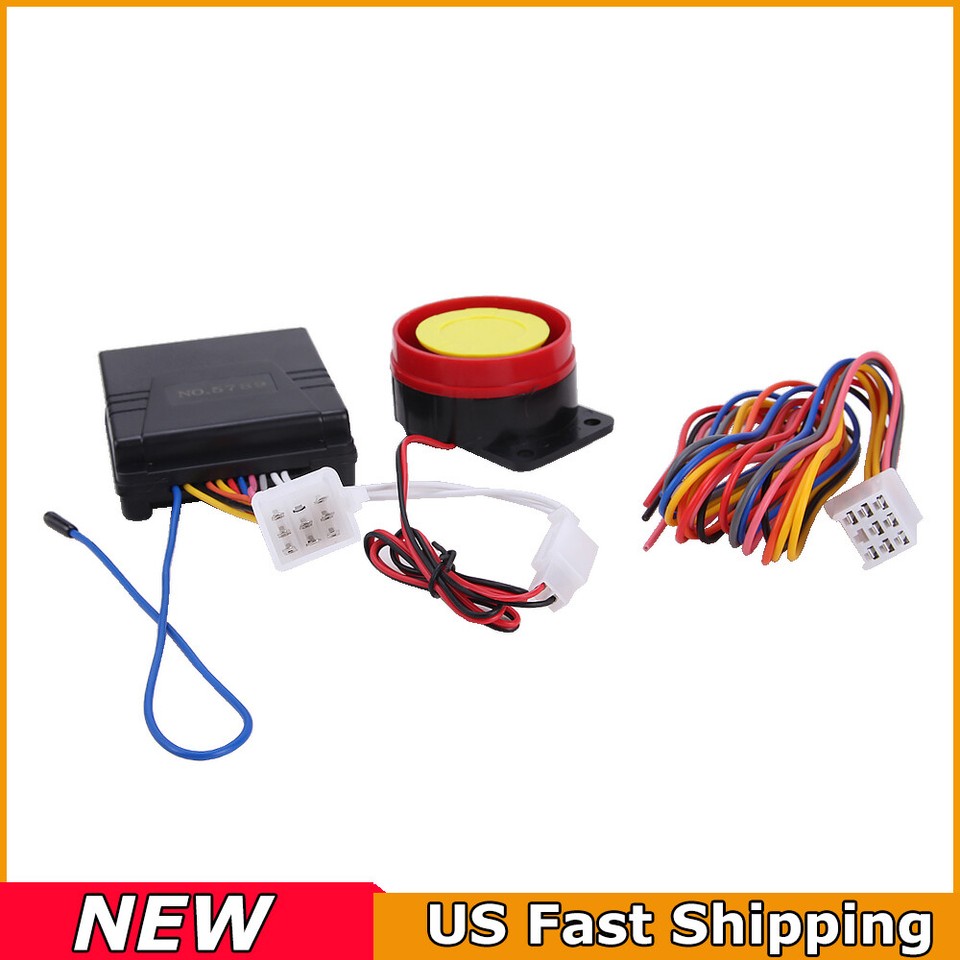 New Motorcycle Scooter ATV Security Alarm System Anti-theft Remote ...