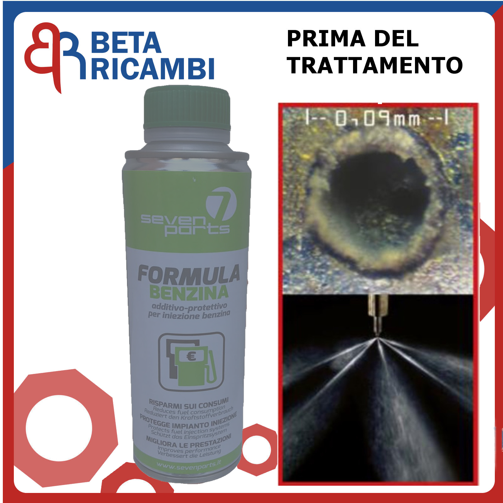 Additivo Pulizia Iniettori Benzina Pulitore Professionale Auto Moto ...