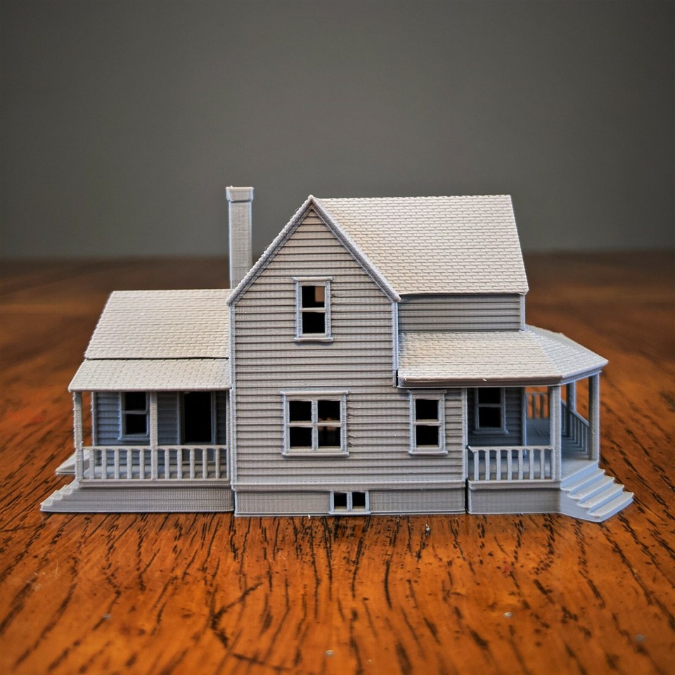 S-Scale - Sears Silverdale 1920s Kit Home - 1:64 Scale Building House ...