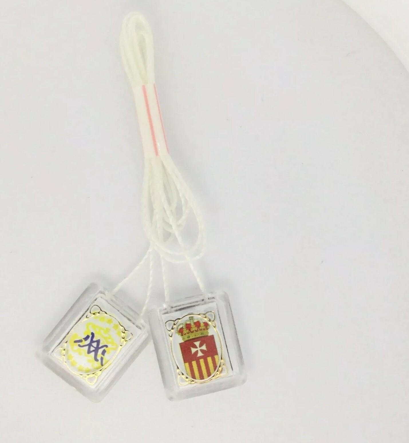 Scapular Our Lady of Mercy La Merced White Scapular Molded Catholic ...