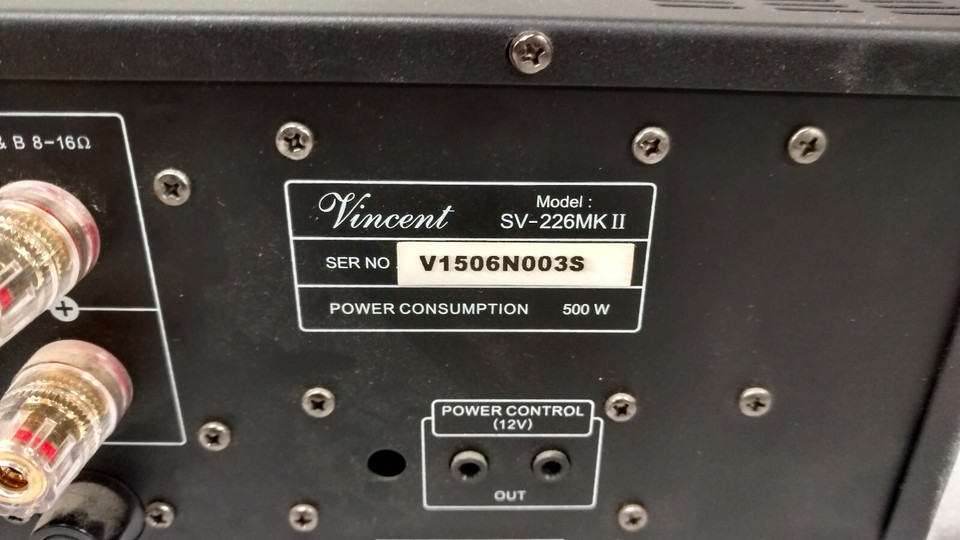 Vincent SV-226 MkII Audiphile Class A Tube Hybrid Integrated Amplifier ...