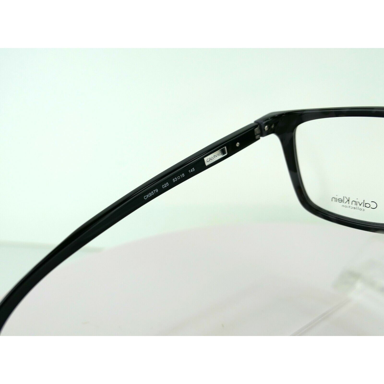 CALVIN KLEIN CK 8579 (025) Black Charcoal 53-18-135 MEN BOLD Eyeglass ...