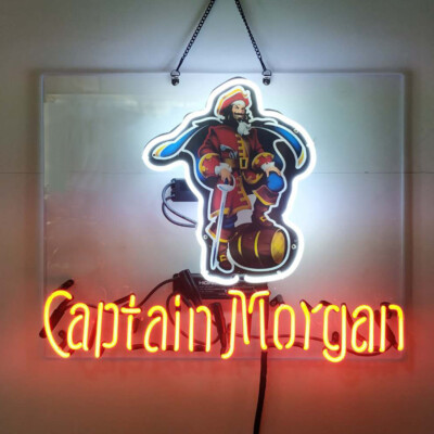 Captain Morgan Neon Sign Home Bar Pub Club Wall Decor Artwork Neon Bar ...