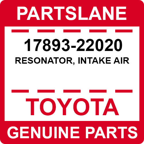 17893-22020 Toyota OEM Genuine RESONATOR, INTAKE AIR | eBay