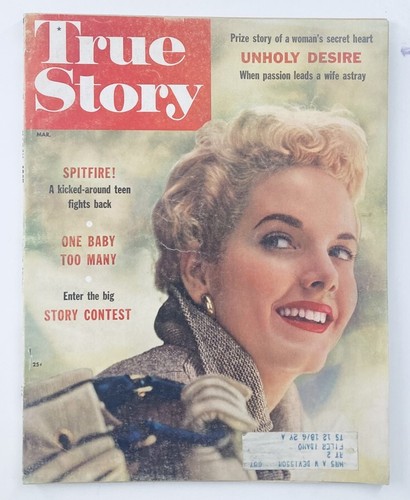 VTG True Story Magazine March 1957 Vol 76 No. 2 Living Proof of Our Sin ...