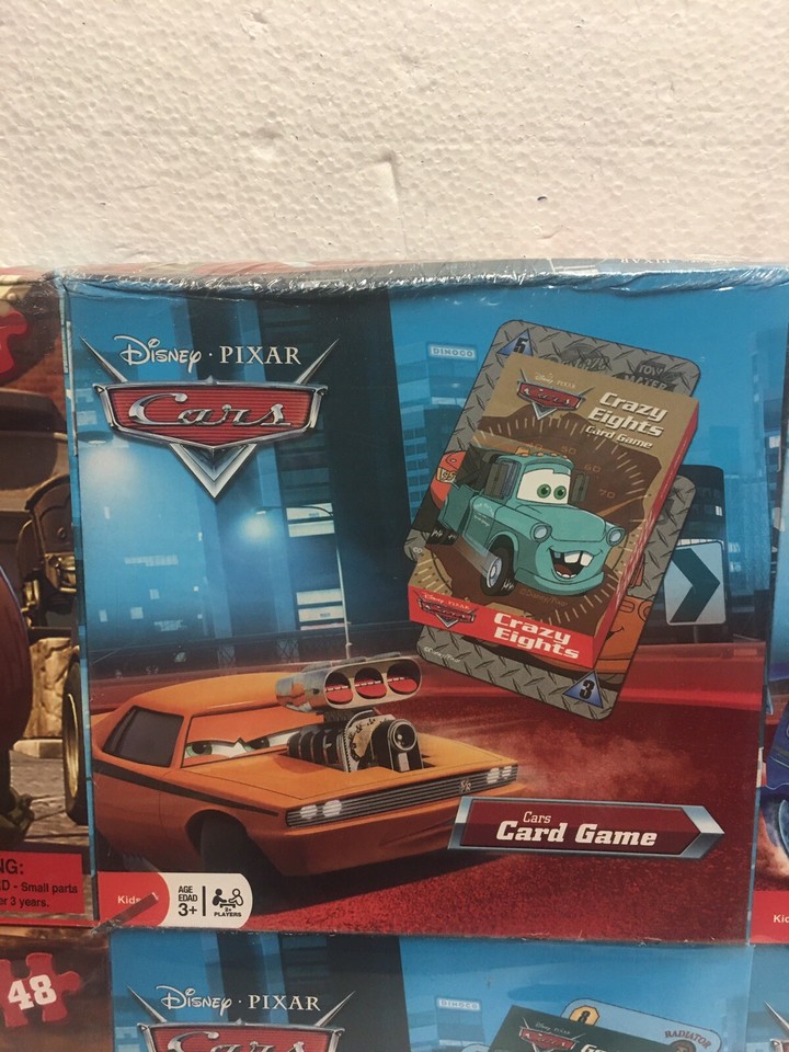 Disney Pixar Cars 6 Pack Card Game and Puzzles Toys R US Exclusive New ...
