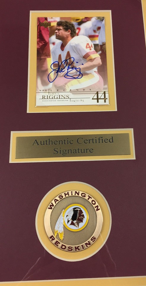 JOHN RIGGINS SIGNED AUTOGRAPHED AUTO FRAMED 8X10 PHOTO WASHINGTON ...