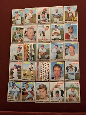 1970 topps baseball card lot(25) High Numbers 634-720. EX+NM | eBay