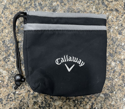Callaway Golf Valuables Pouch Black Gray 6.5in x 6.5 in Pre-Owned | eBay