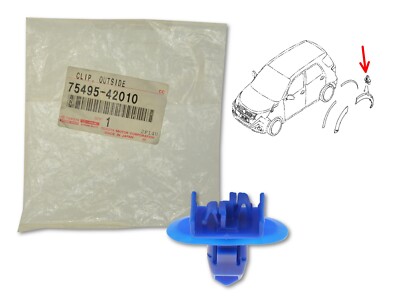 Fender Arch Moulding Clip 75495-42010 OE for Toyota Rav4 | eBay