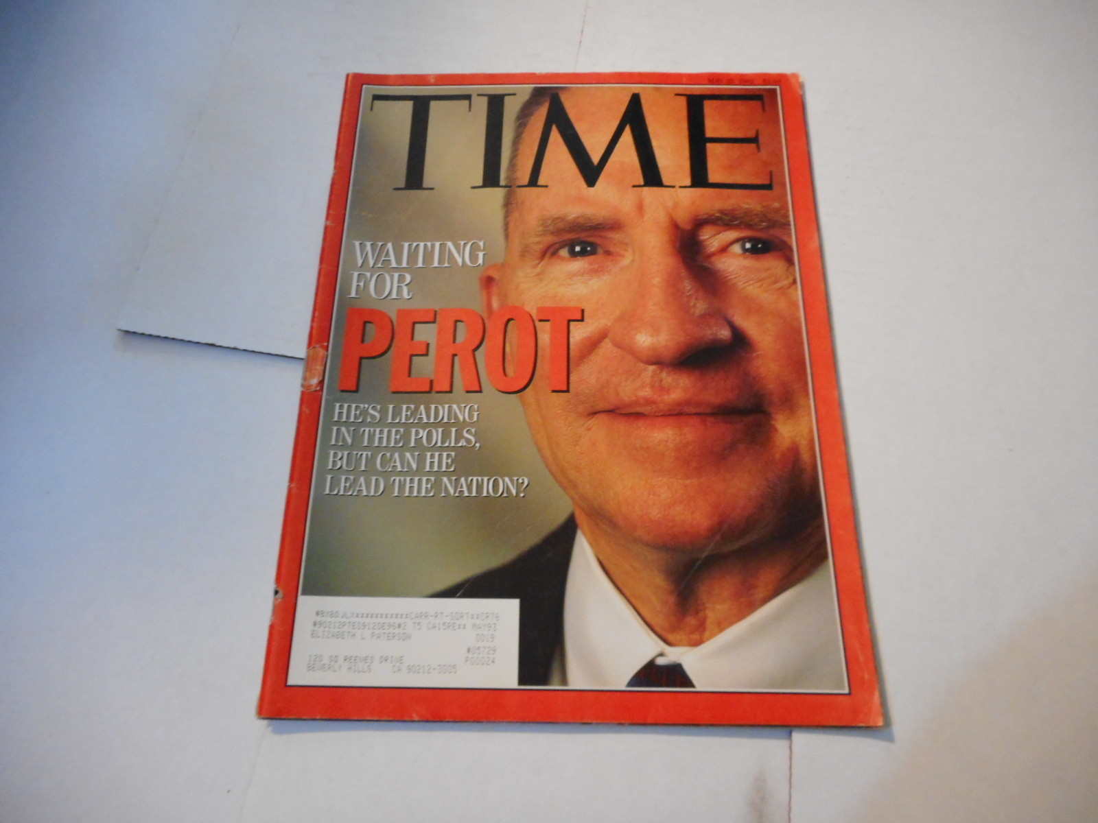 MAY 25 1992 TIME news magazine - ROSS PEROT - WAITING FOR | eBay