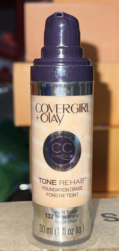 Covergirl + Olay Tone Rehab CC Cream 132 Nude Beige 1oz NEW - NO LID | eBay